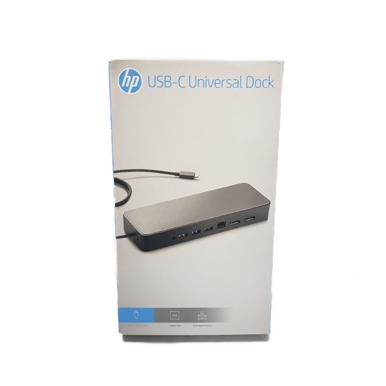 HP USB-C UNIVERSAL DOCK (1MK33AA) [As-New], Computers & Tech, Parts ...