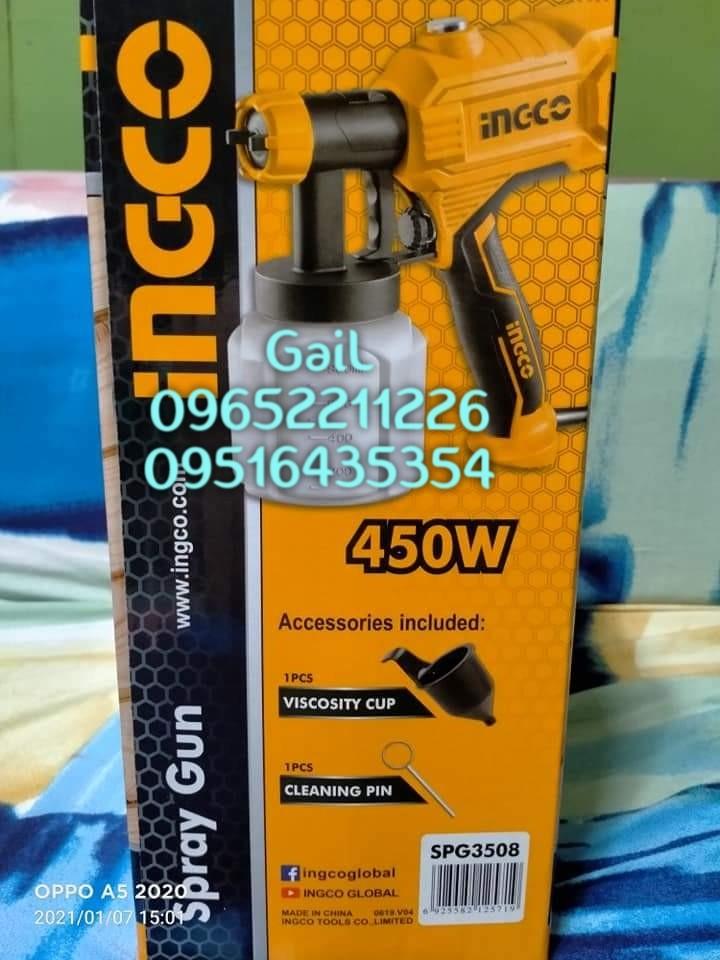 INGCO 450W Spray Gun, Commercial & Industrial, Construction Tools ...