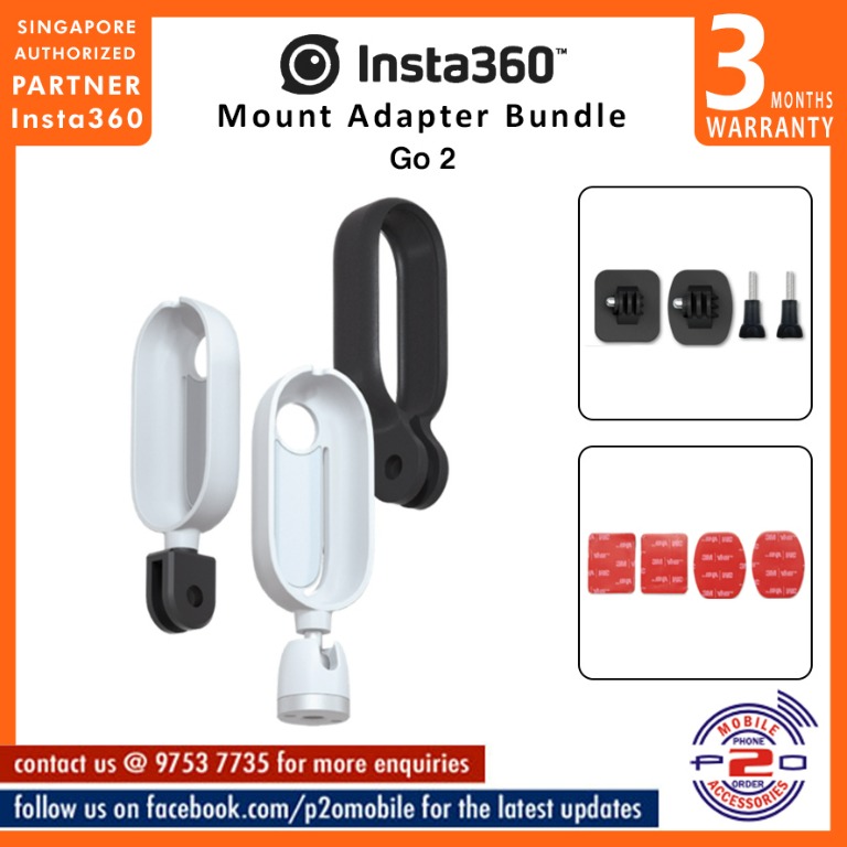 Insta360 GO 2 (GO2) Mount Adapter Bundle, Photography, Photography ...