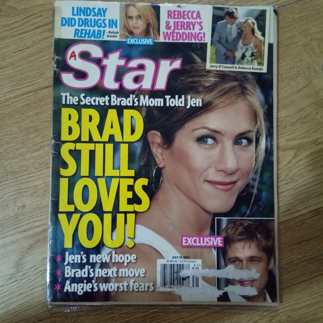 Jennifer Aniston - Star Magazine, Hobbies & Toys, Books & Magazines ...