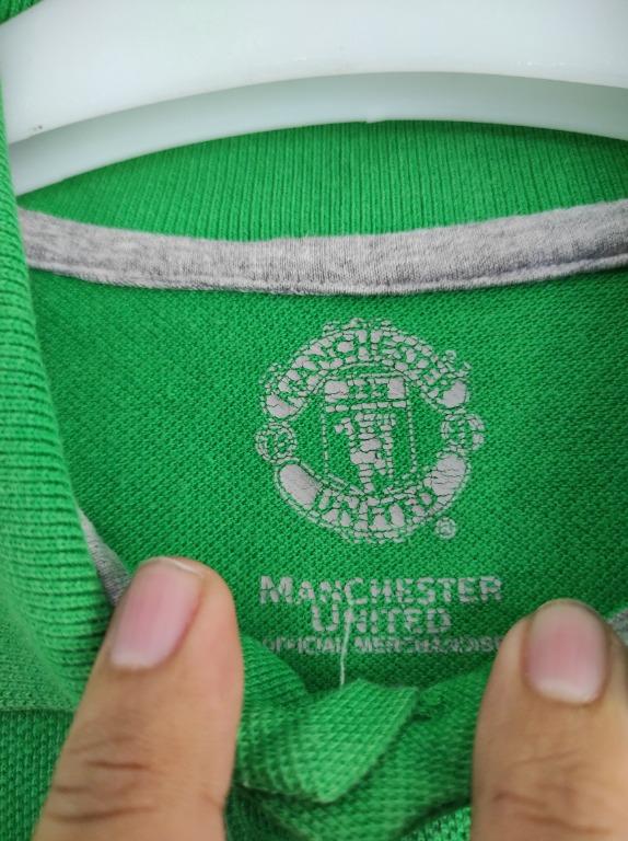Kaos Polo Manchester United Hijau Mini Logo, Fesyen Pria, Pakaian ...