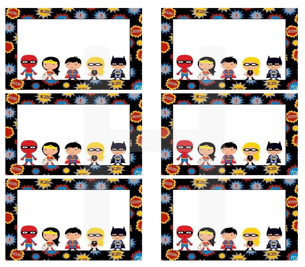 (Kids name labels/stickers)(Waterproof) Superheroes Series, Hobbies ...