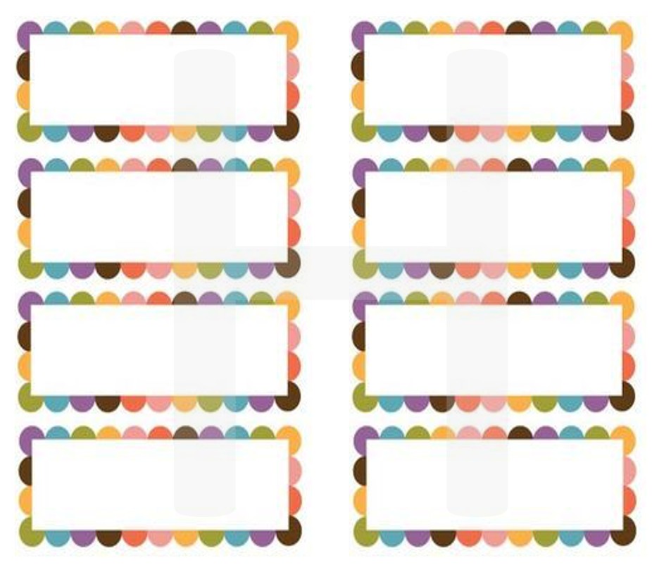 (Kids name label/sticker)(Waterproof) Colourful series, Hobbies & Toys ...