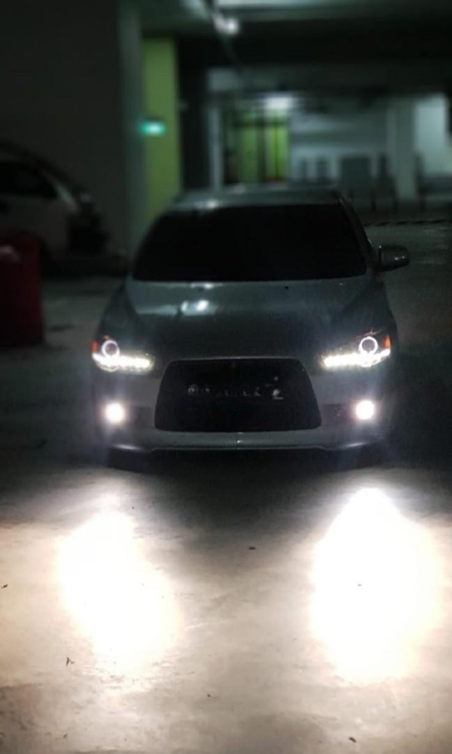 Lancer ex Headlights with DRL, Car Accessories, Accessories on Carousell