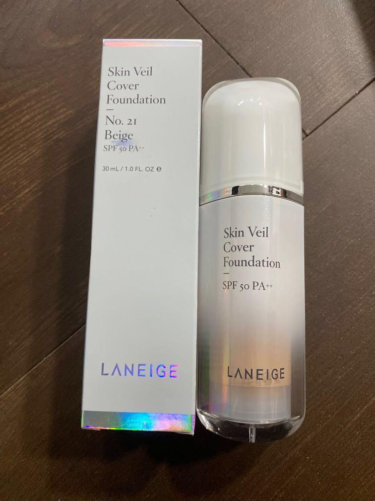 LANEIGE SKIN VEIL COVER FOUNDATION, Beauty & Personal Care, Face ...