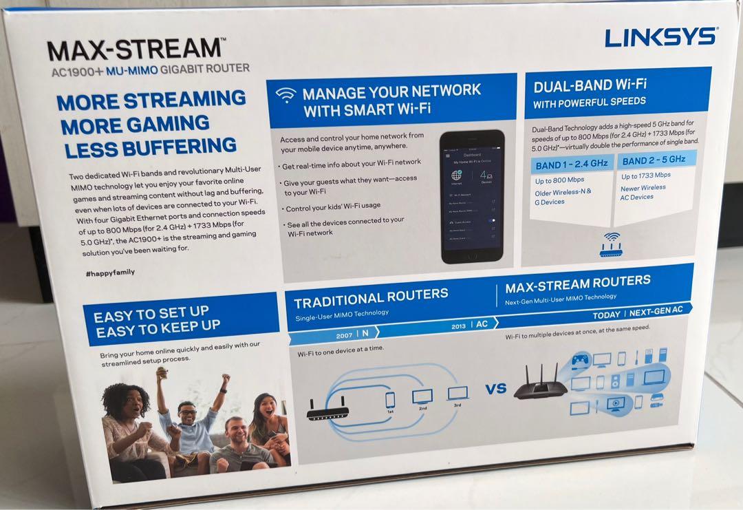 WIFI router Linksys Max-Stream , Computers & Tech, Parts & Accessories ...