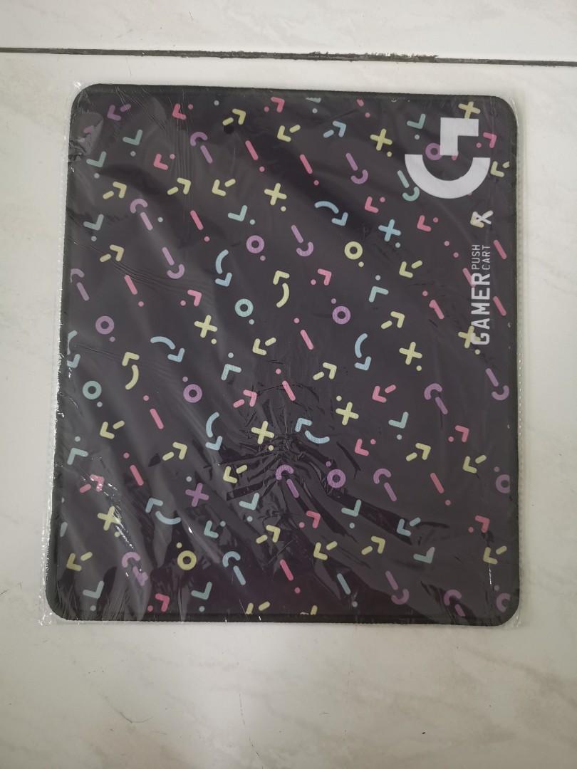 Logitech gamer push cart mouse pad, Computers & Tech, Parts ...