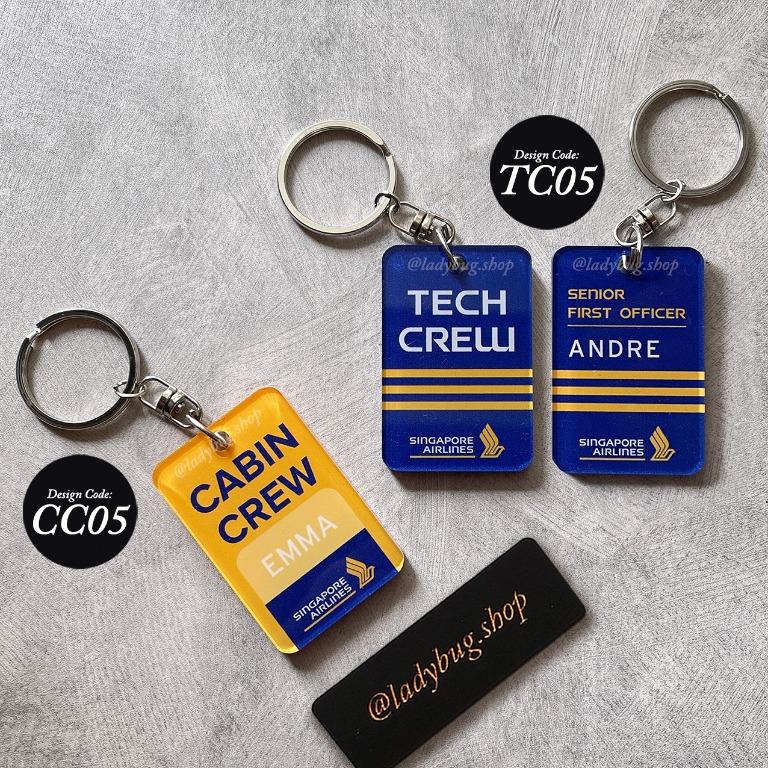 Luggage / Bag Tag / Keychain - SIA Cabin Crew & Tech Crew, Hobbies ...