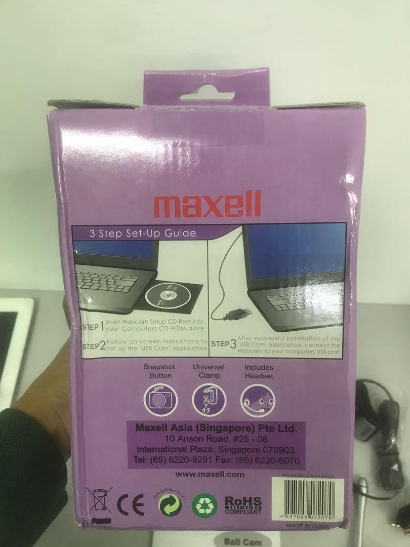 Maxell web camera, Computers & Tech, Parts & Accessories, Webcams on ...