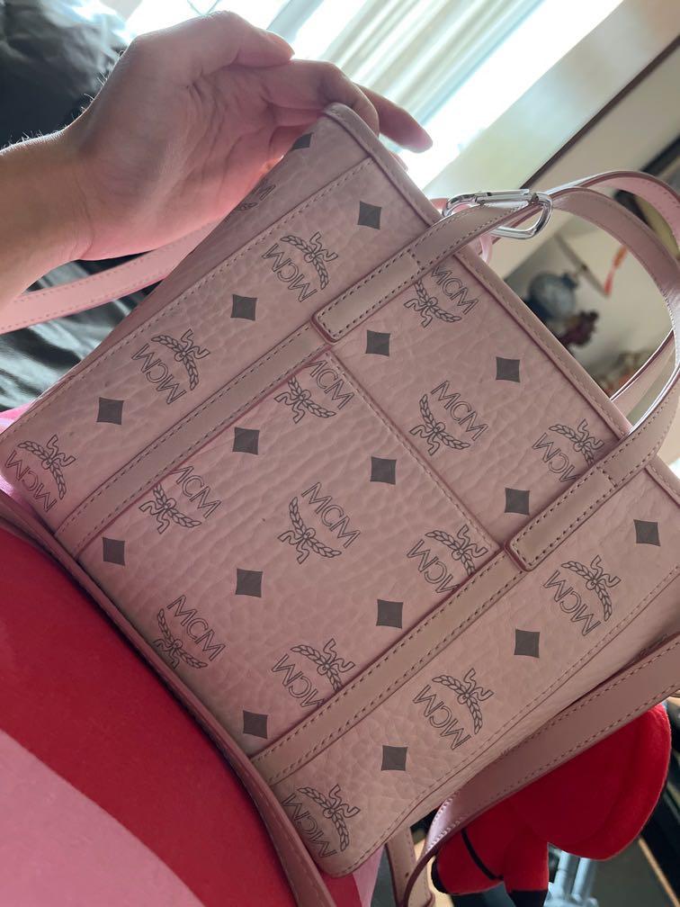 MCM Tote Bag Small Pink, Women's Fashion, Bags & Wallets, Cross-body ...