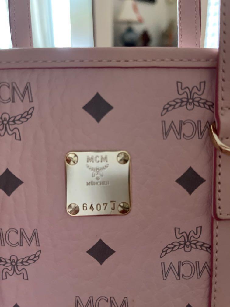 MCM Tote Bag Small Pink, Women's Fashion, Bags & Wallets, Cross-body ...