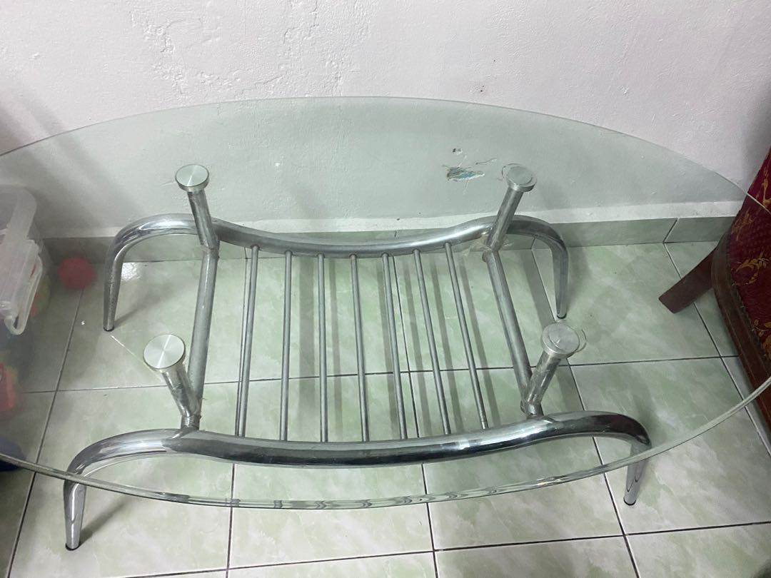 MEJA KACA, Furniture & Home Living, Furniture, Tables & Sets on Carousell