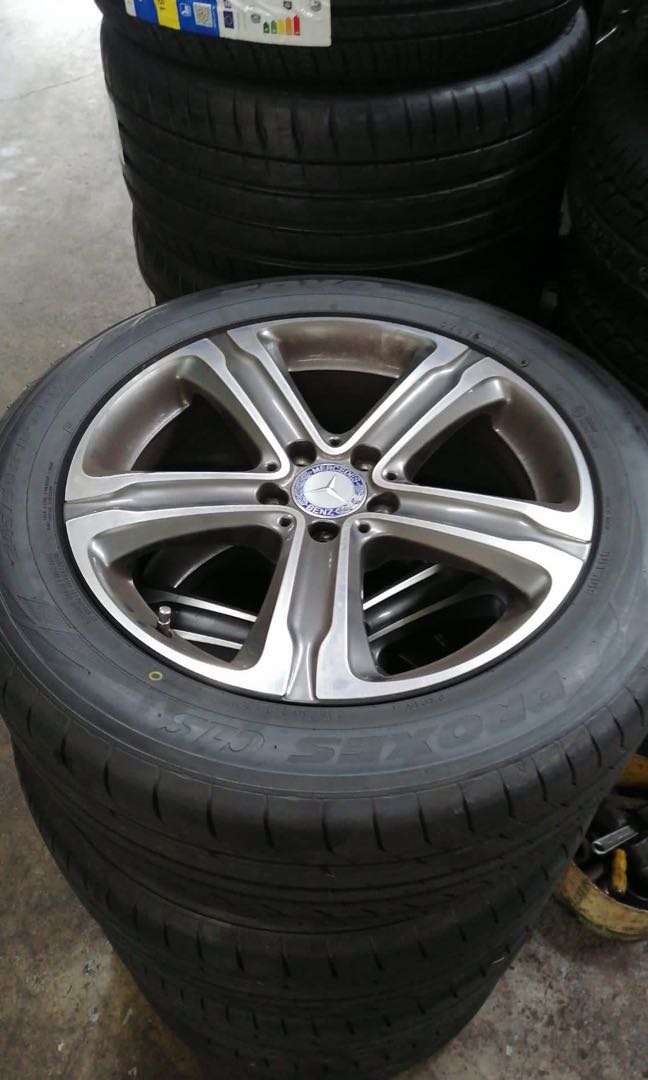 mercedes Glc250 18'original rim, Car Accessories, Tyres & Rims on Carousell