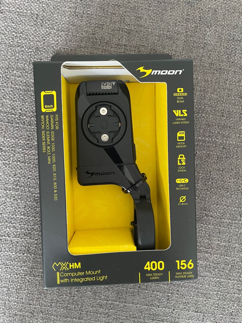 Moon MX : HM Front Bike Light GPS Mount, Sports Equipment, Bicycles ...