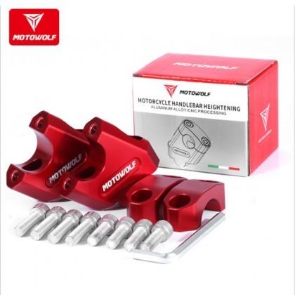 Motowolf handlebar riser/ heightening, Motorcycles, Motorcycle Accessories on Carousell
