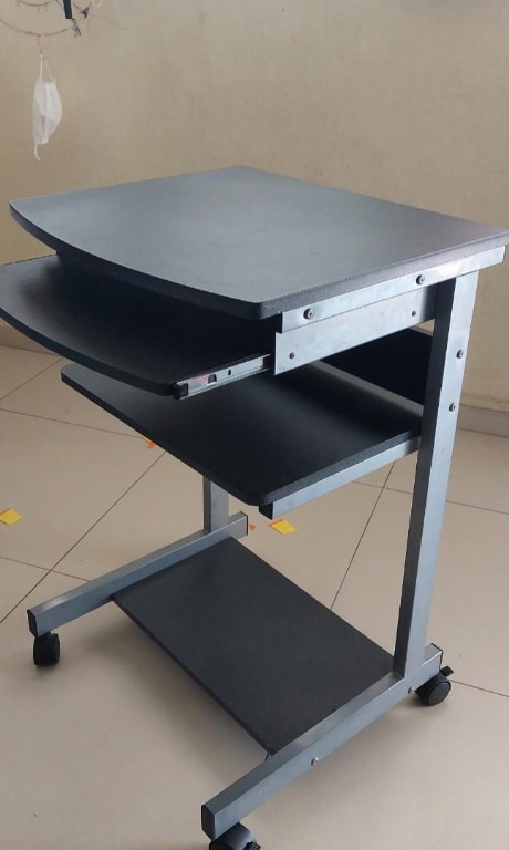 Movable Computer Desk - Compact, Furniture & Home Living, Furniture ...