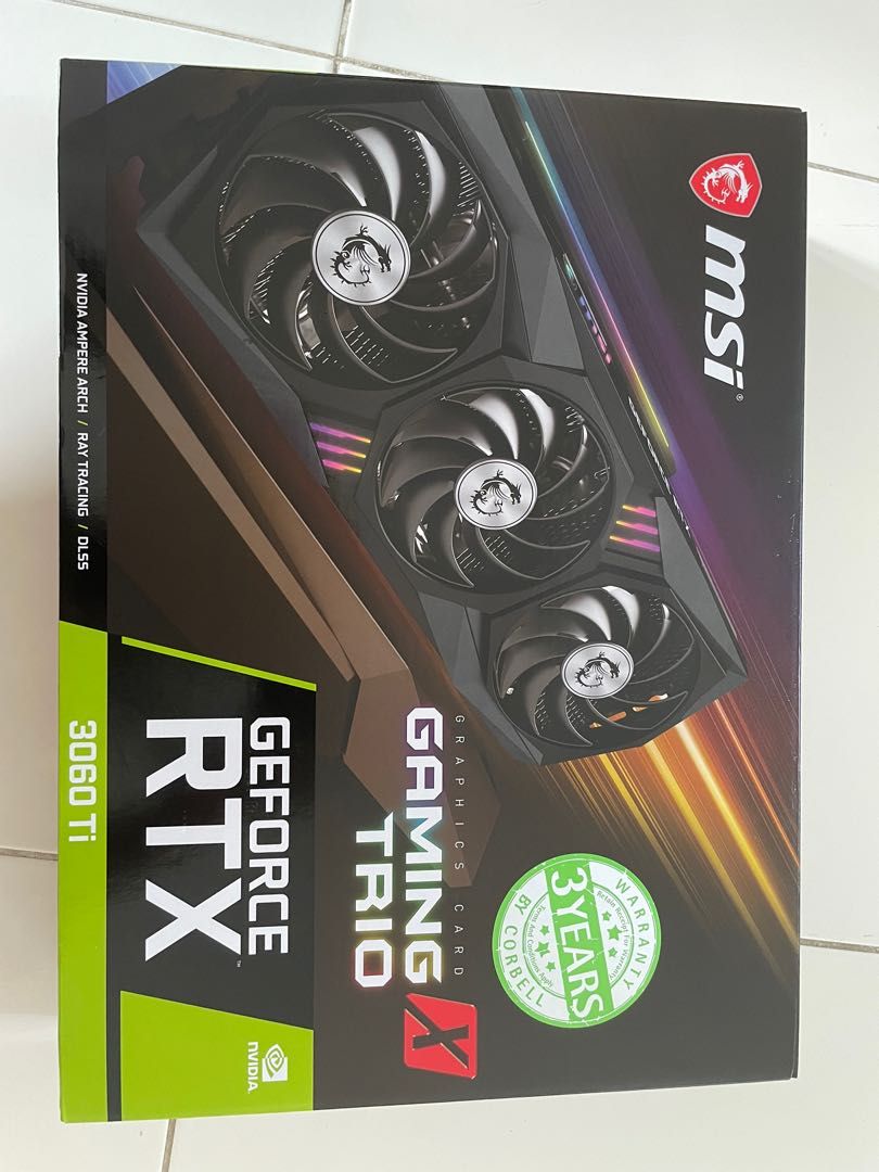 MSI 3060TI GAMING X TRIO (3 Fans), Computers & Tech, Parts & Accessories, Computer Parts on ...