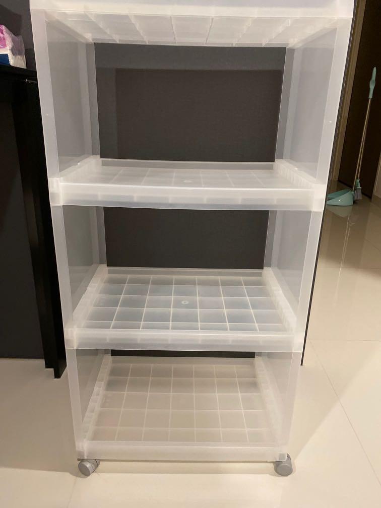 MUJI PP Storage Rack with wheels, Furniture & Home Living, Furniture ...