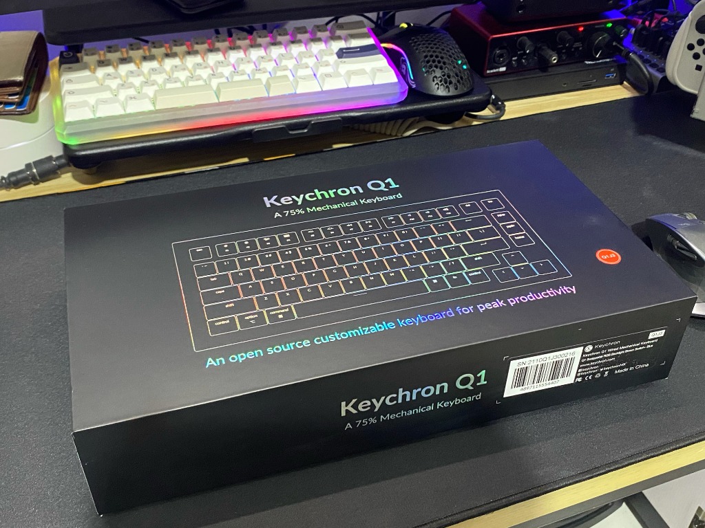 Navy Blue non knob Keychron Q1 MX Brown, Computers & Tech, Parts ...