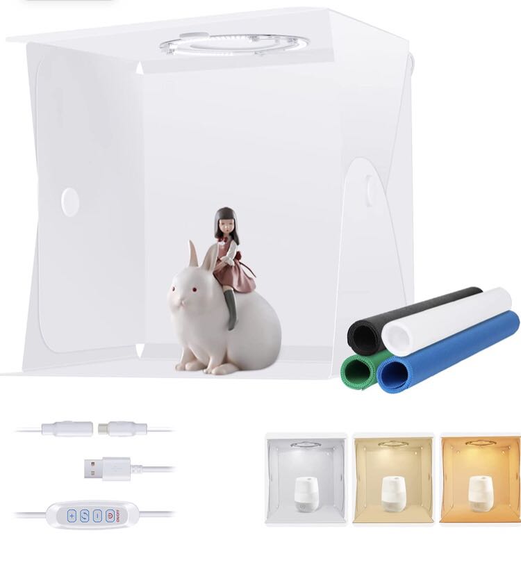 Neewer Portable Photo Studio Light Box, 12x12inch/30x30cm Table Top ...