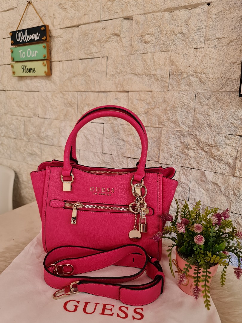 New Guess Original Counter Pink Fuchsia, Fesyen Wanita, Tas & Dompet di ...
