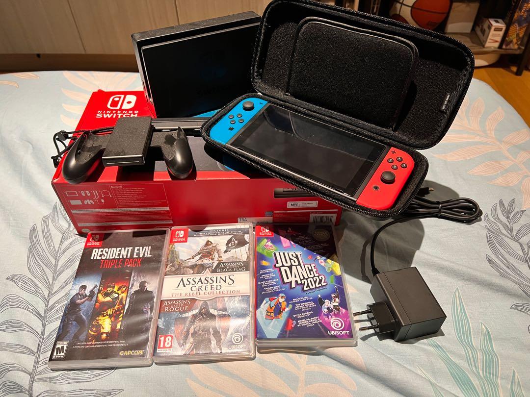 Nintendo Switch full set with games, Video Gaming, Video Game Consoles ...