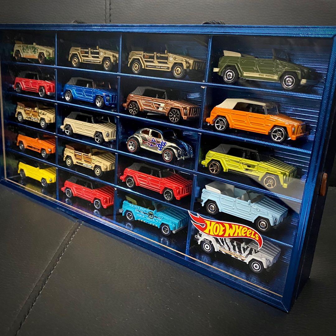 Official Hot Wheels Display Rack Wood + Acrylic > for 20 Hotwheels Cars ...