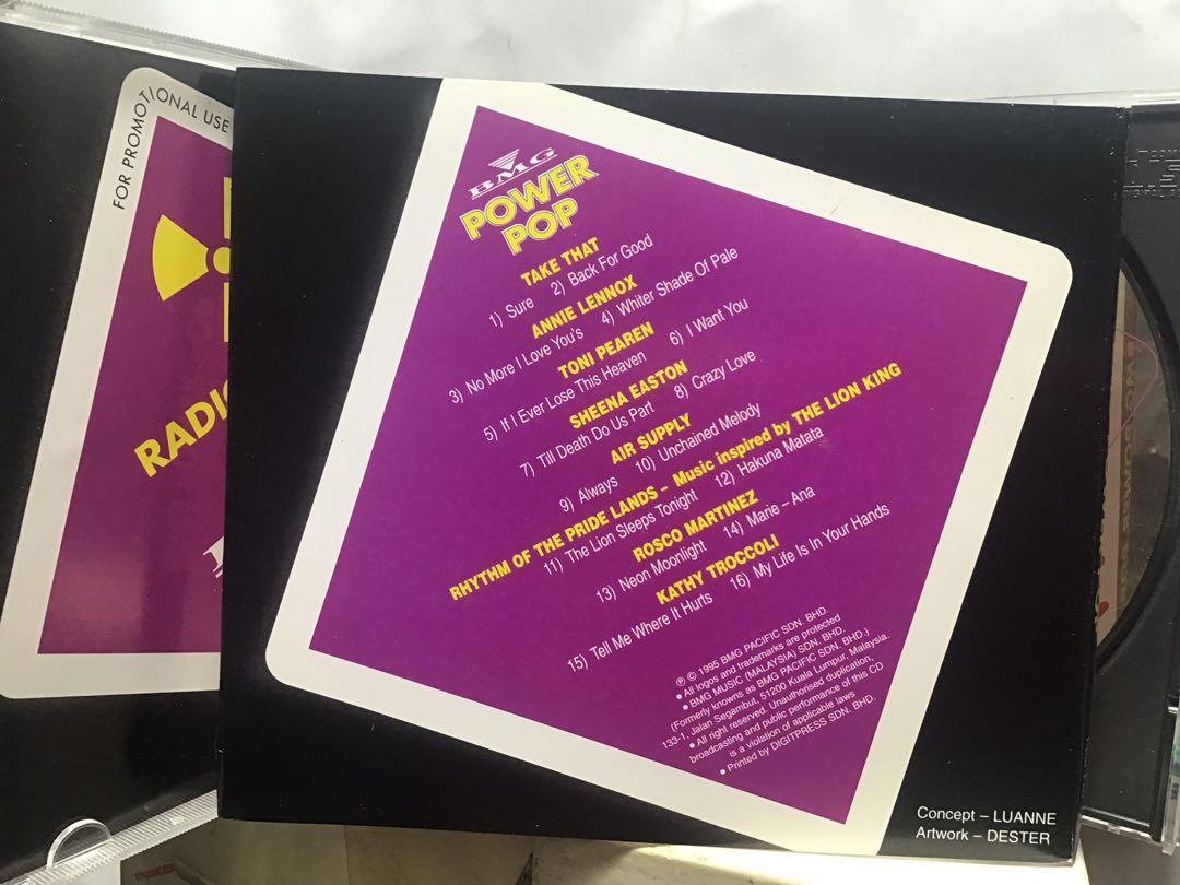 ORIGINAL PROMO PRESS BMG Power Pop -Annie Lennox Air Supply Lion King ...