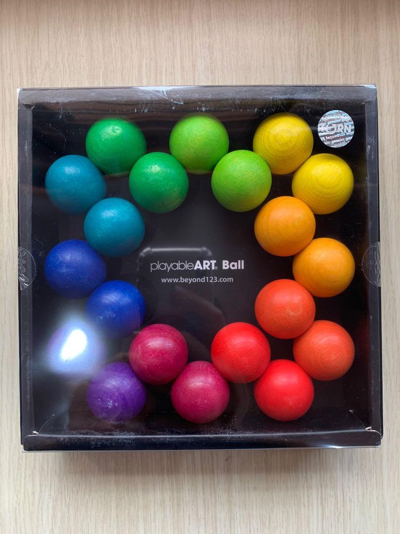 Playable Art wooden connecting balls, Hobbies & Toys, Toys & Games on ...