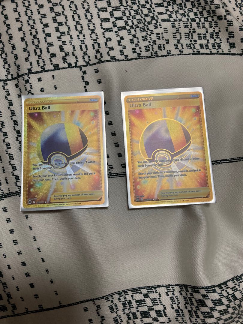 Pokemon card gold secret ultra ball, Hobbies & Toys, Toys & Games on ...