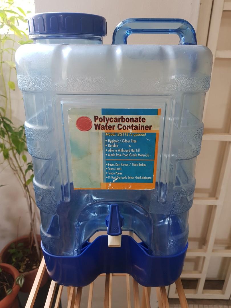Polycarbonate Water Container - 4 Gallon, TV & Home Appliances, Kitchen ...