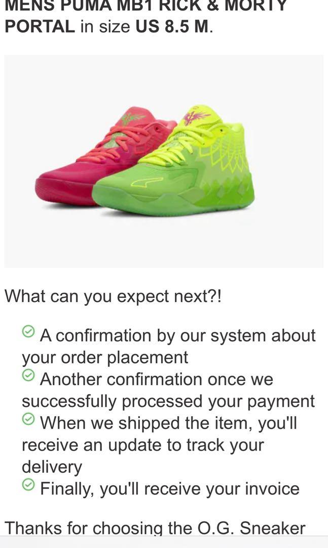 Puma MB1 Rick and Morty, Men's Fashion, Footwear, Sneakers on Carousell