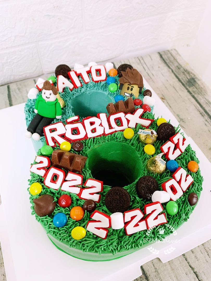 Roblox digit Birthday Cake, Food & Drinks, Homemade Bakes on Carousell