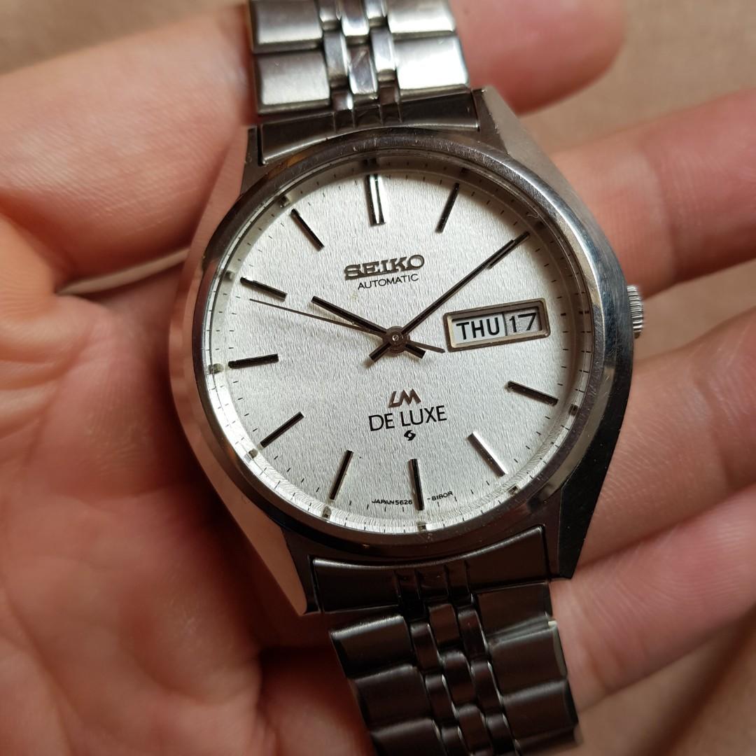 Seiko LM Deluxe Snow Dial, Men's Fashion, Watches & Accessories ...