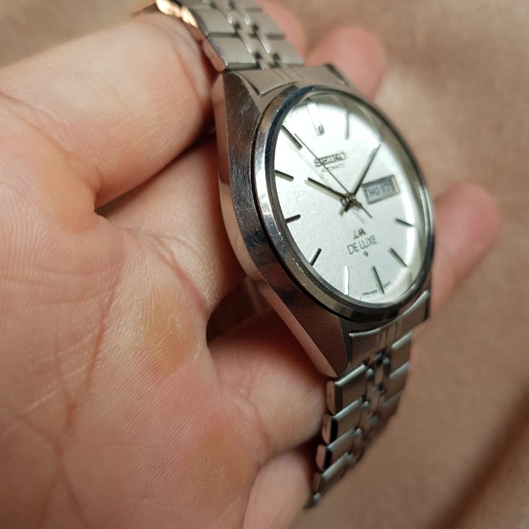 Seiko LM Deluxe Snow Dial, Men's Fashion, Watches & Accessories ...