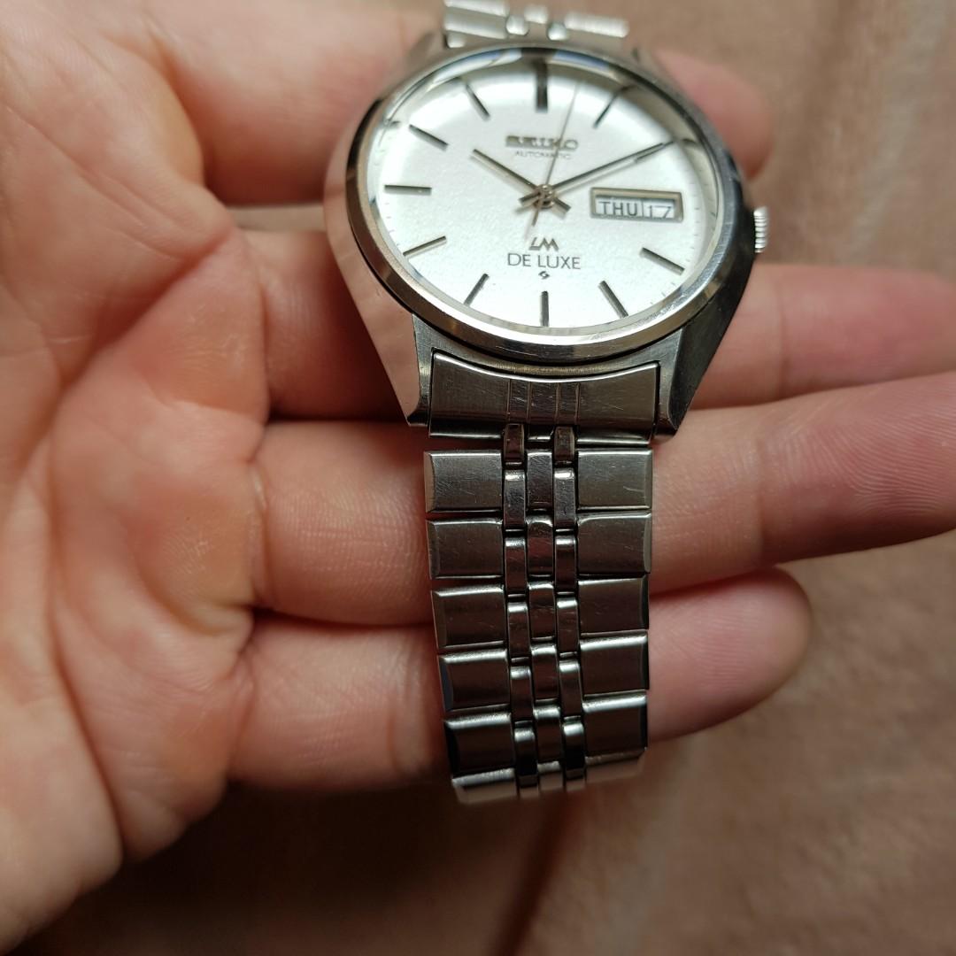 Seiko LM Deluxe Snow Dial, Men's Fashion, Watches & Accessories ...