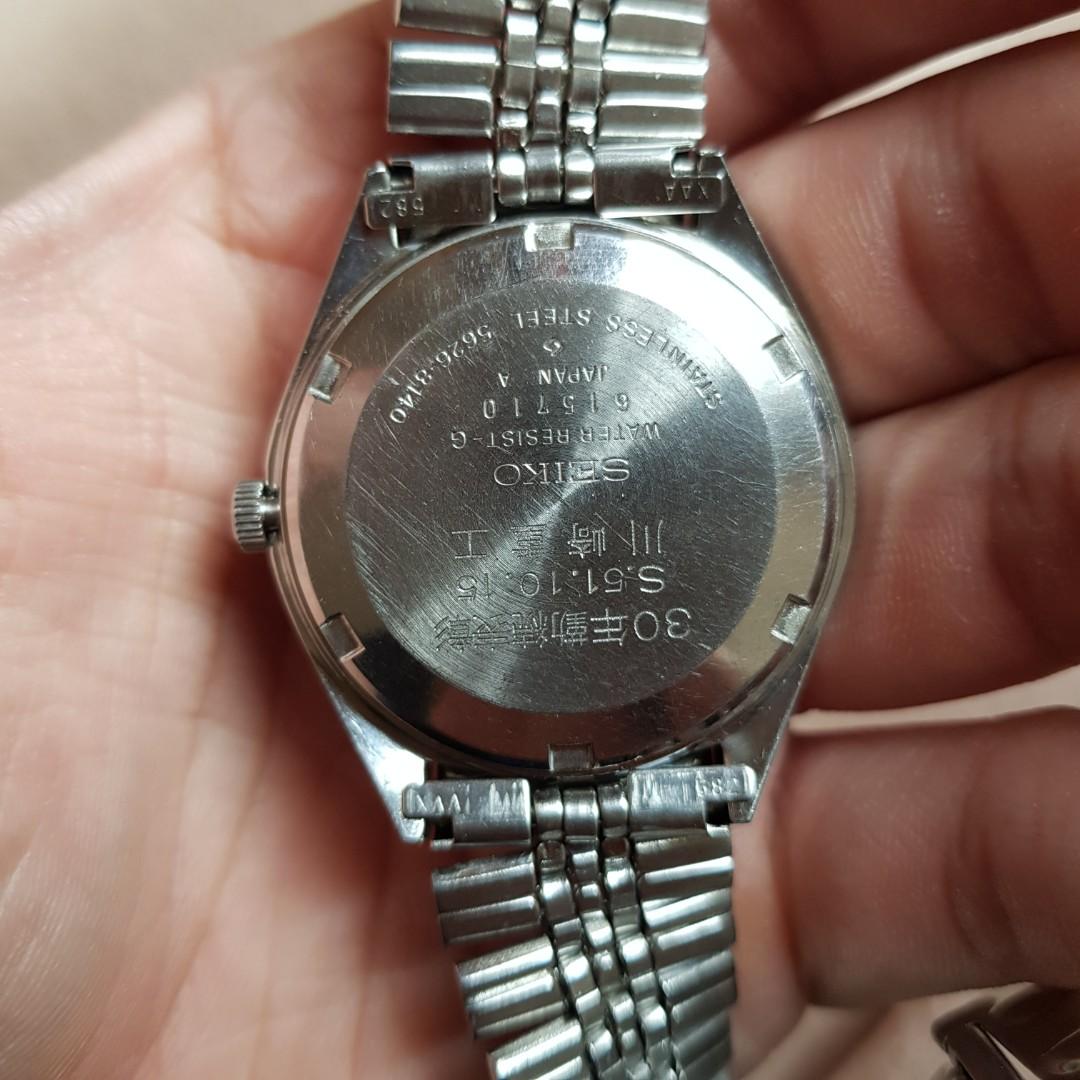 Seiko LM Deluxe Snow Dial, Men's Fashion, Watches & Accessories ...