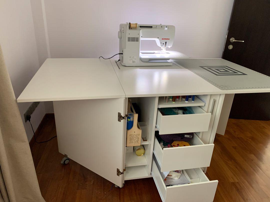 Sewing machine table, Furniture & Home Living, Furniture, Other Home ...