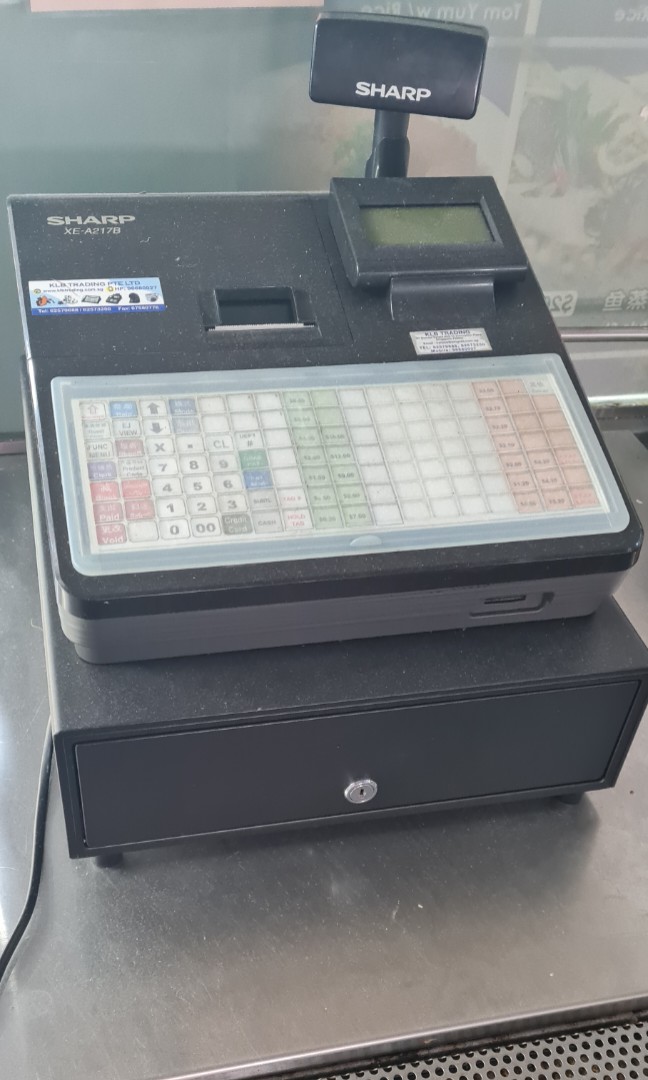 Sharp Cash Register XE-A217B, Computers & Tech, Office & Business ...