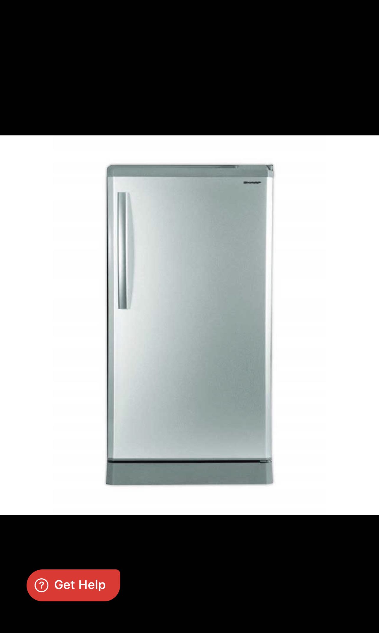 Sharp SJ-DTH55BS-SL 5.2 cu.ft. Single Door Refrigerator, TV & Home ...
