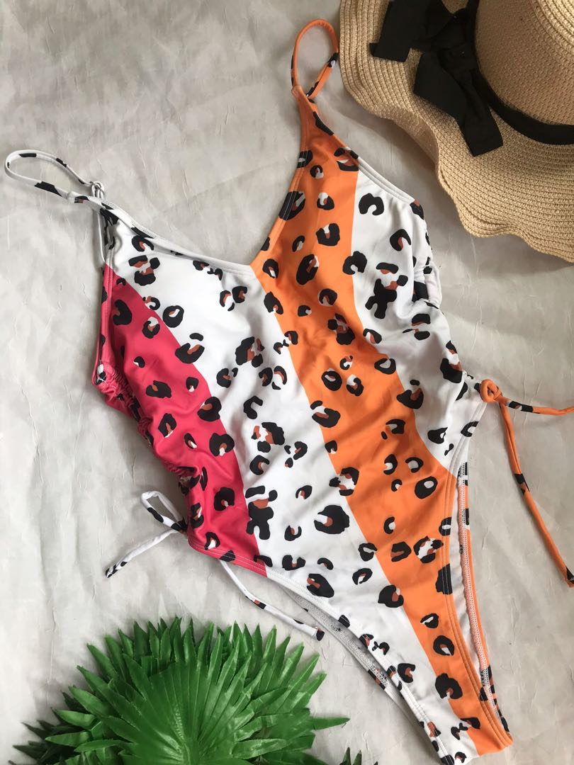 SHEIN Animal Print One piece ( Small - Med), Women's Fashion, Swimwear ...