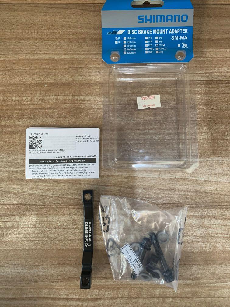 Shimano 203 mm Disc Brake Mount Adapter, Sports Equipment, Bicycles ...