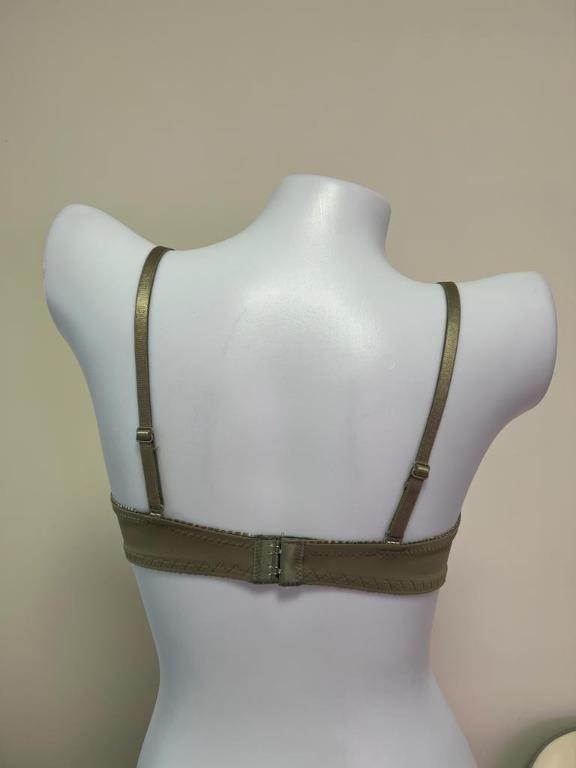 (Size B70/ C70 /D75) 現貨 日本 - Olive green satin and fancy lace/ wire ...