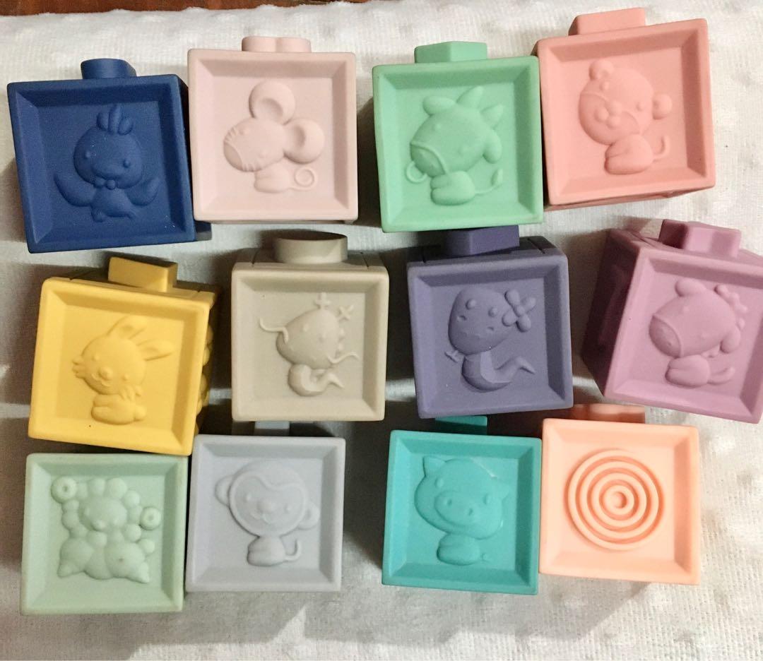 Soft Silicon Building Blocks, Babies & Kids, Infant Playtime on Carousell