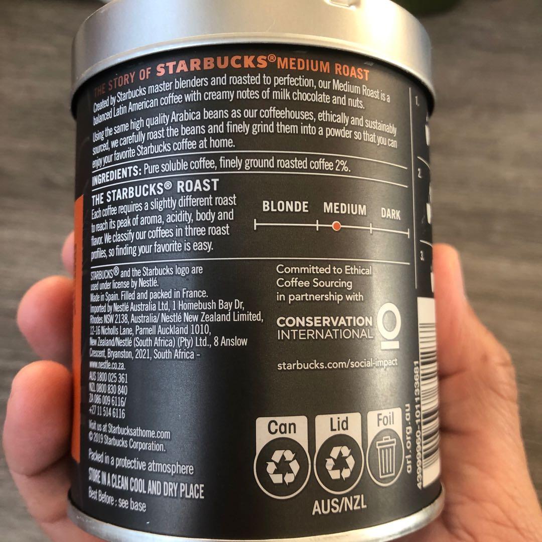 Starbucks Medium Roast Premium Instant Coffee Smooth and Balanced 40 ...