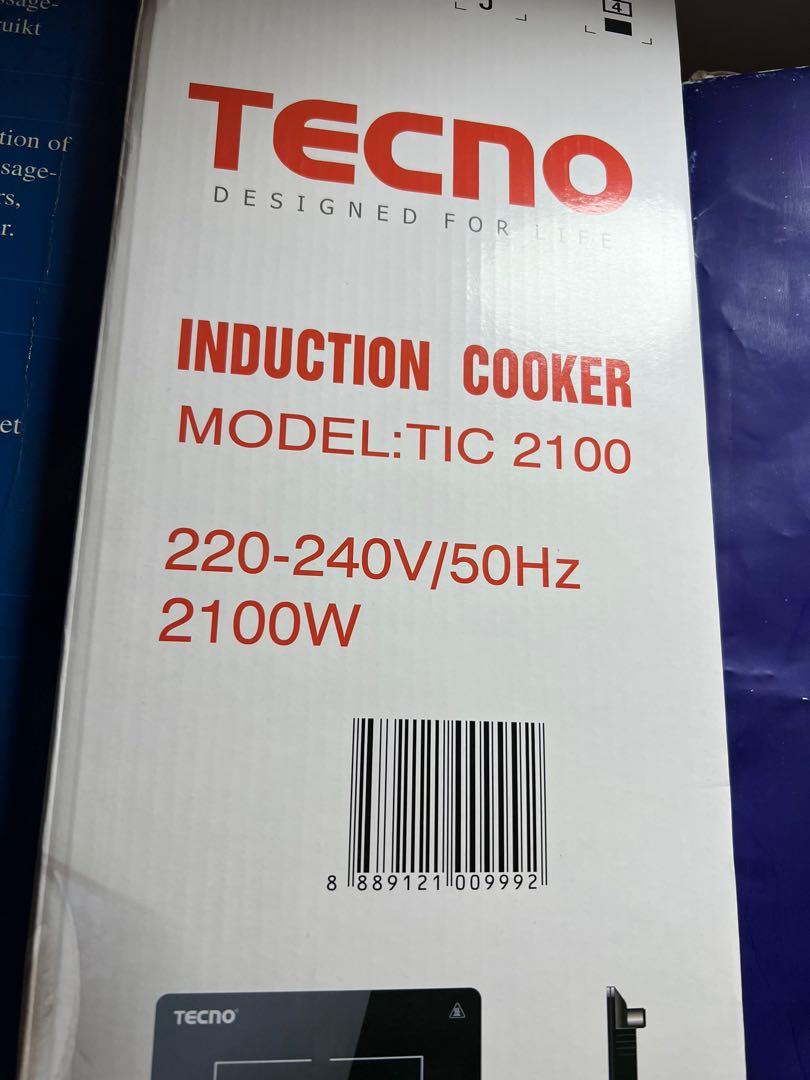 Tecno TIC 2100 induction cooker, TV & Home Appliances, Kitchen ...