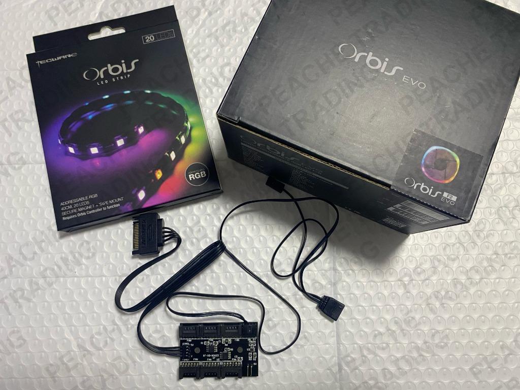Tecware Orbis F2 Evo Combo (3 Orbis F2 EVO Fans + Orbis LED Strip + 6 ...