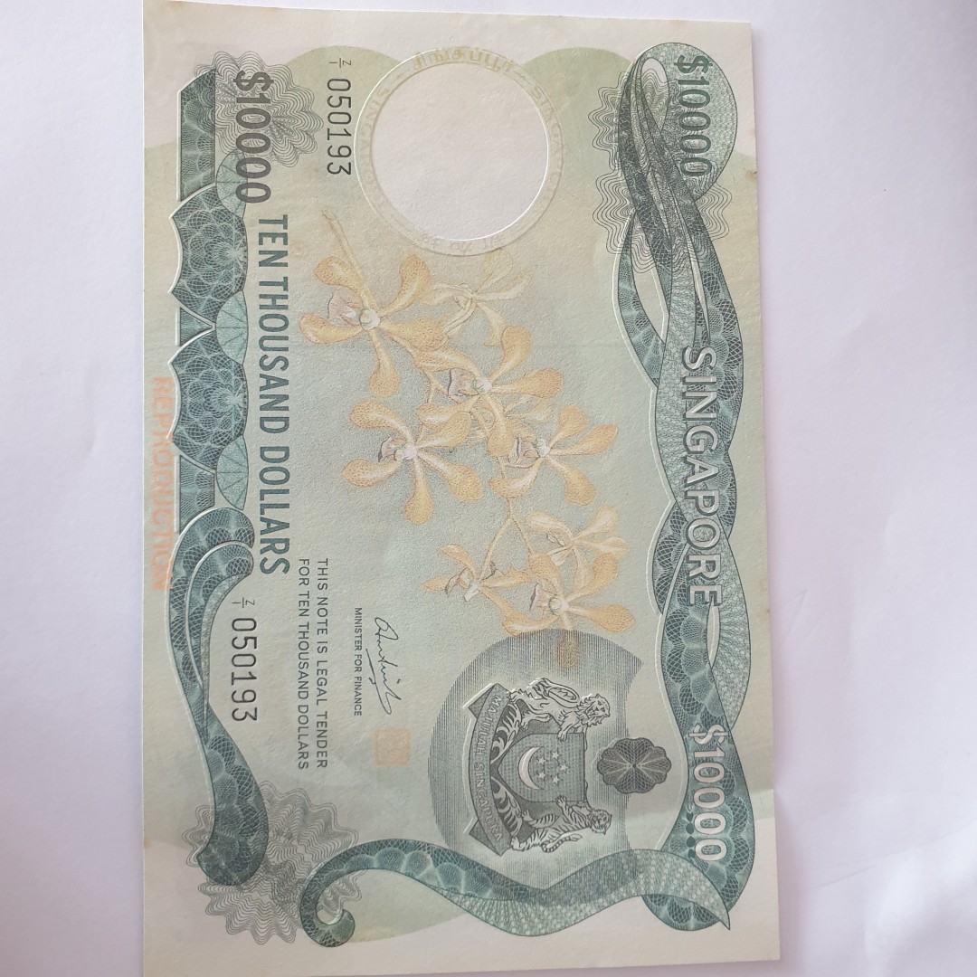 Ten thousand dollar rare orchid collectable note., Hobbies & Toys ...