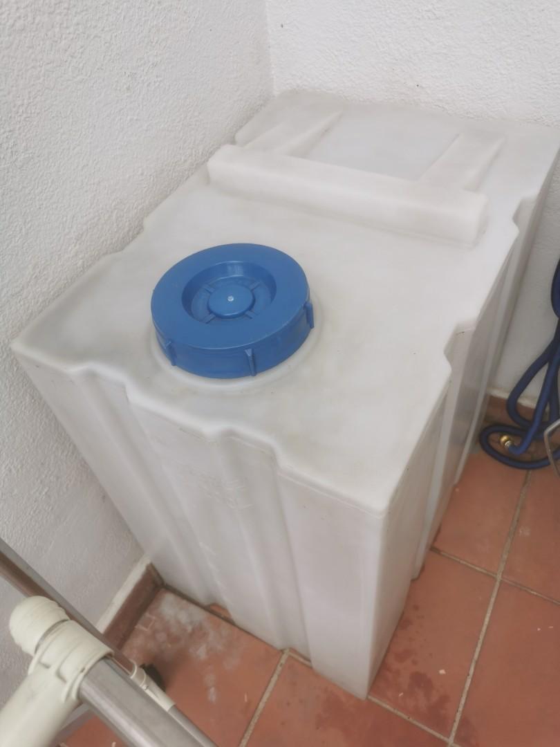 Thick wall hang water tank container 60L, Furniture & Home Living ...