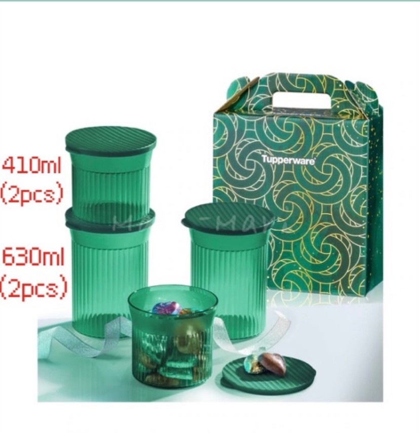Tupperware Round Elegant Set, Furniture & Home Living, Kitchenware ...